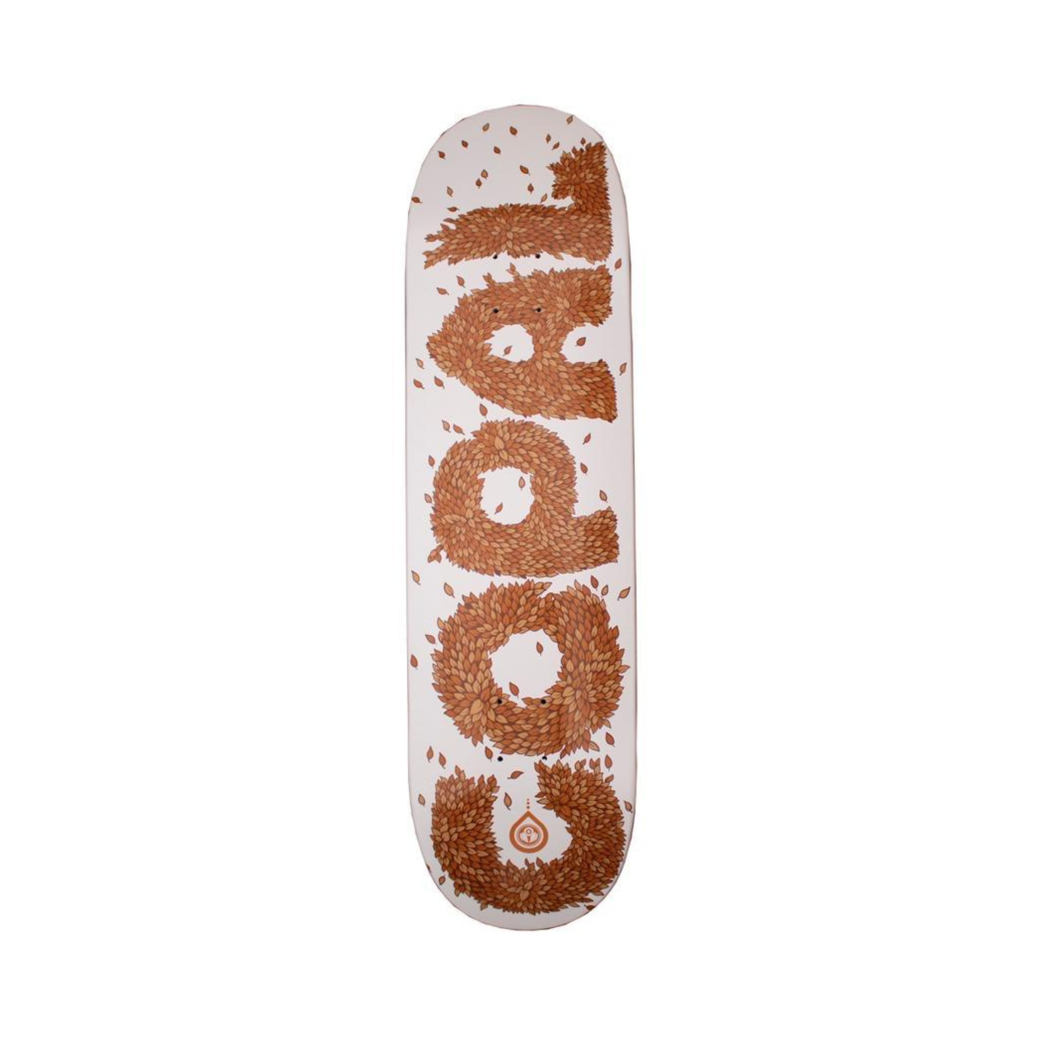 Tabla de Skate Copal de la Serie Typo Hojas Cafés 8.25 – Perro Loco Skate
