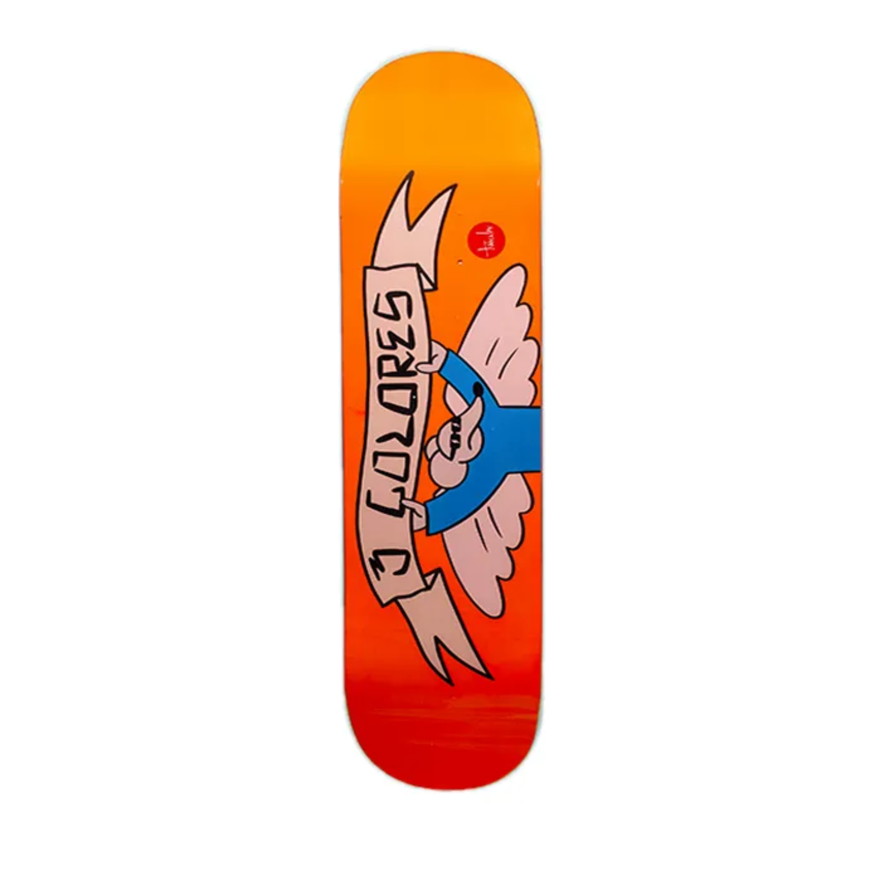 Tabla de Skate Tricolor Angel Naranja x El Rotulista 8.125 – Perro Loco ...